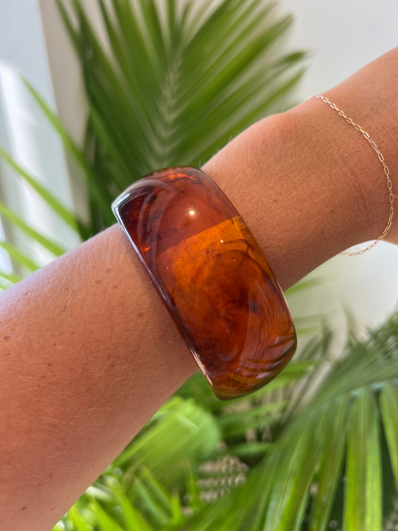 Chunky Bracelet Tortoise Shell – WAVERLY